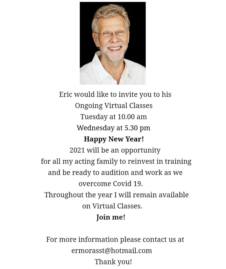 Eric Morris – Actors Workshop